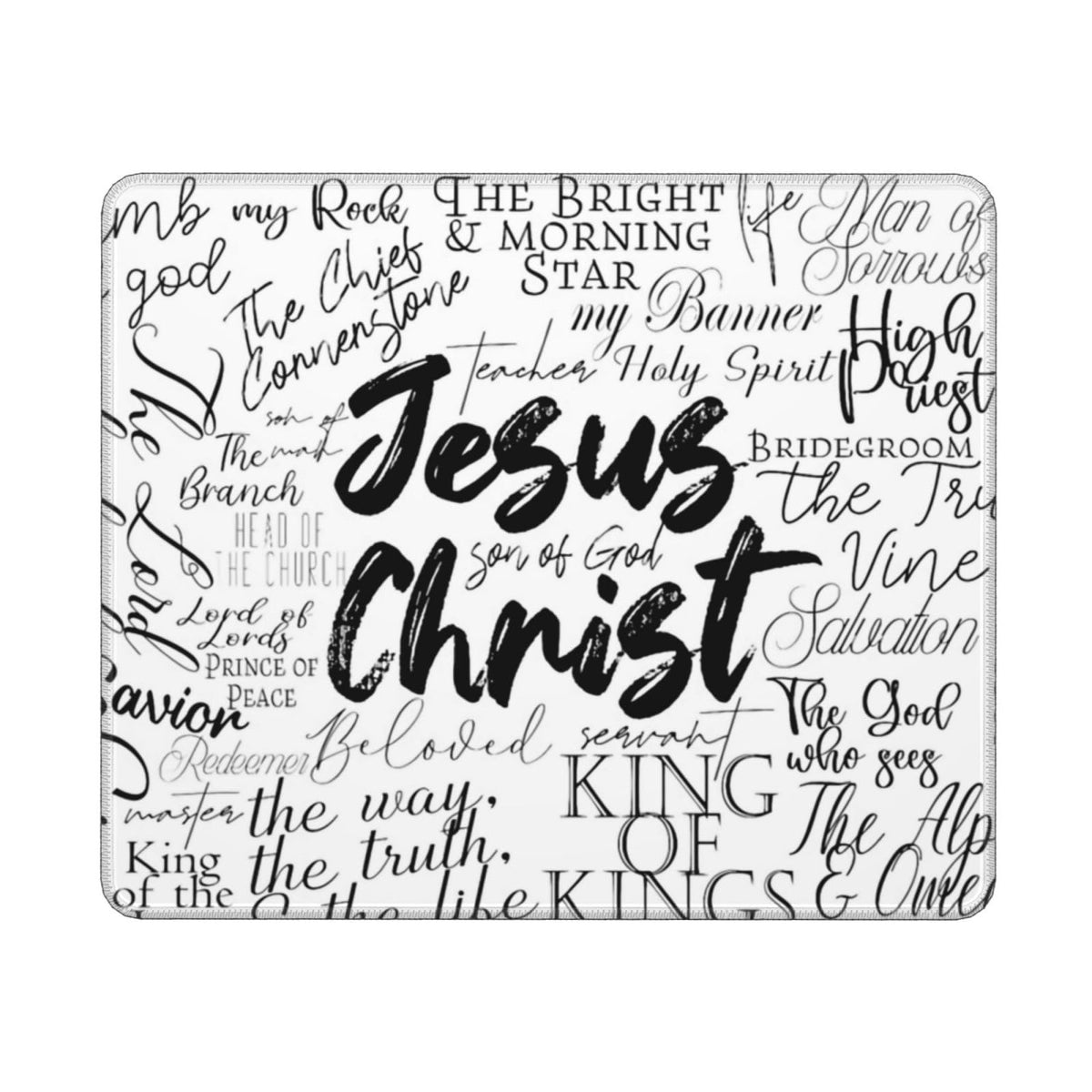 Jesus Faith Mouse Pad, Fashion Desktop Notebook Mouse Mat PC Gaming De ...