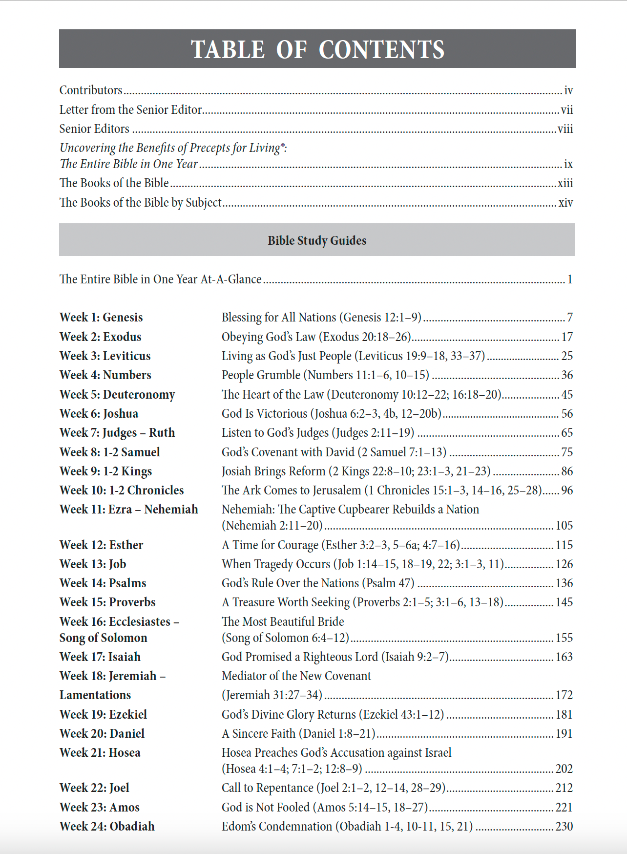 Precepts for Living® – UMI (Urban Ministries, Inc.)