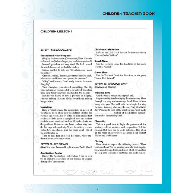 The Jesus Connection – Children’s Teacher Guide – UMI (Urban Ministries ...