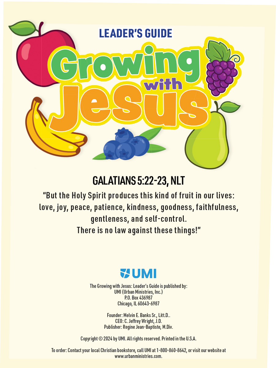Growing With Jesus Leader's Guide (Physical Book) – UMI (Urban ...